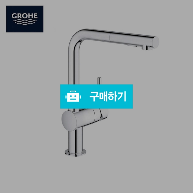 Grohe 그로헤 민타 30274000 크롬 풀아웃 듀얼샤워헤드 싱글레버 싱크대 주방수전 관부가세포함, 309,100원 ...